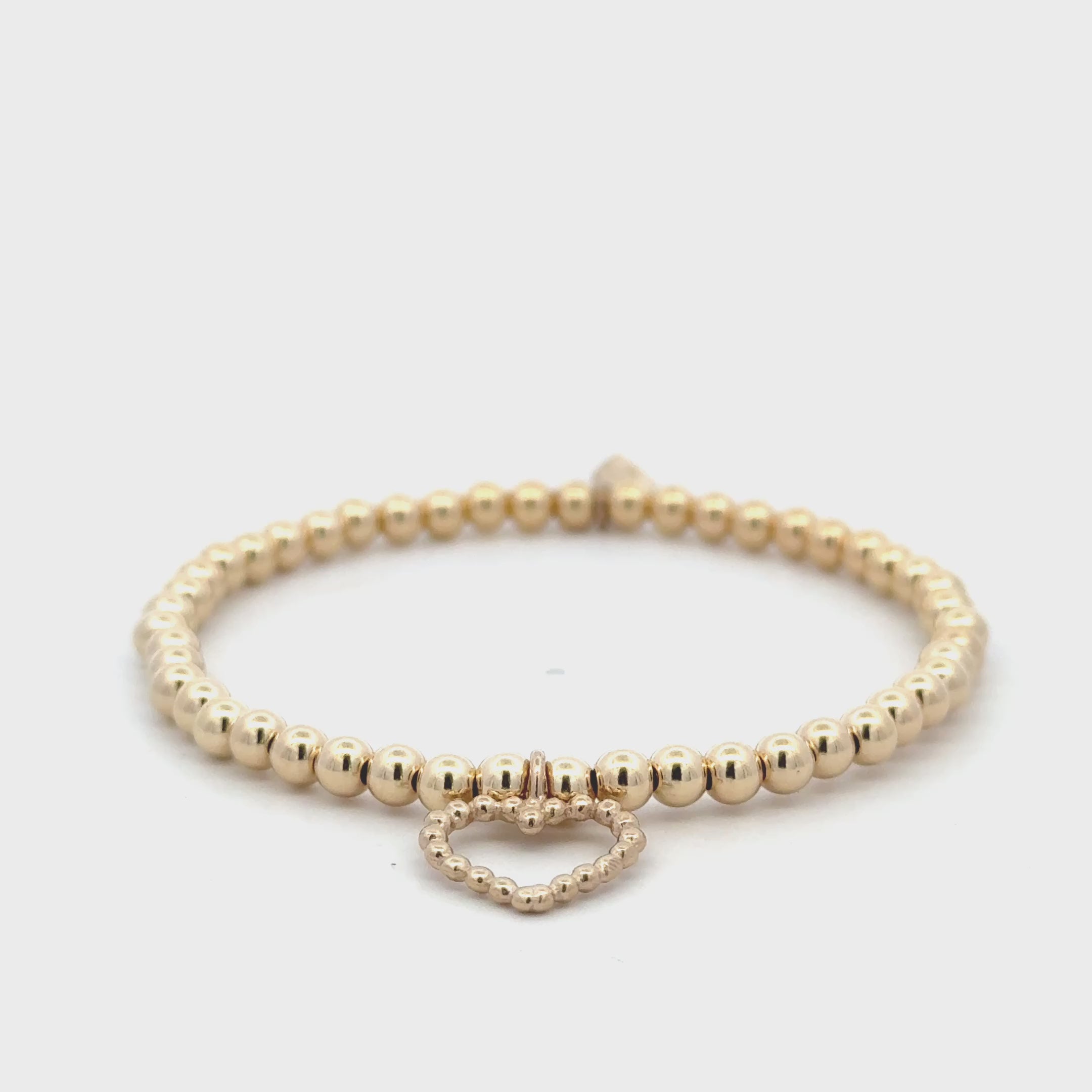 Heart open hang gold coloured – PScallme